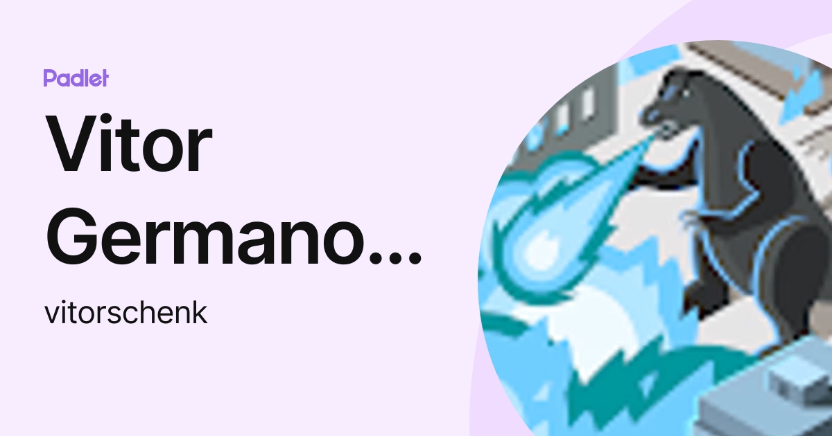 Vitor Germano Schenk (vitorschenk) profile | Padlet