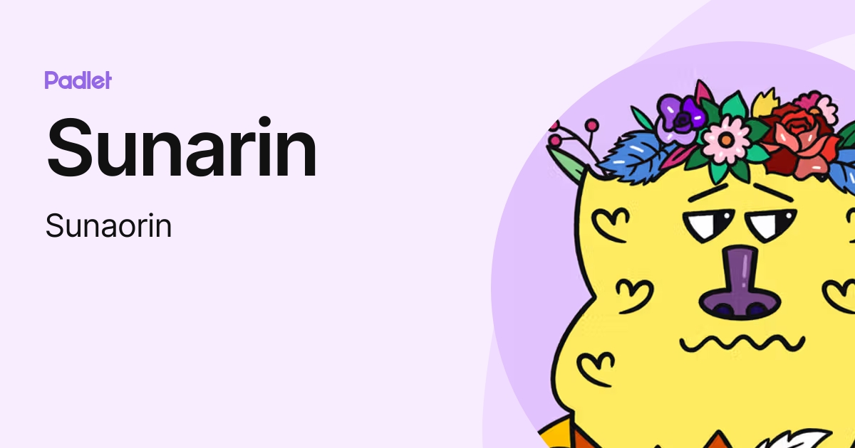 Sunarin (Sunaorin) profile | Padlet