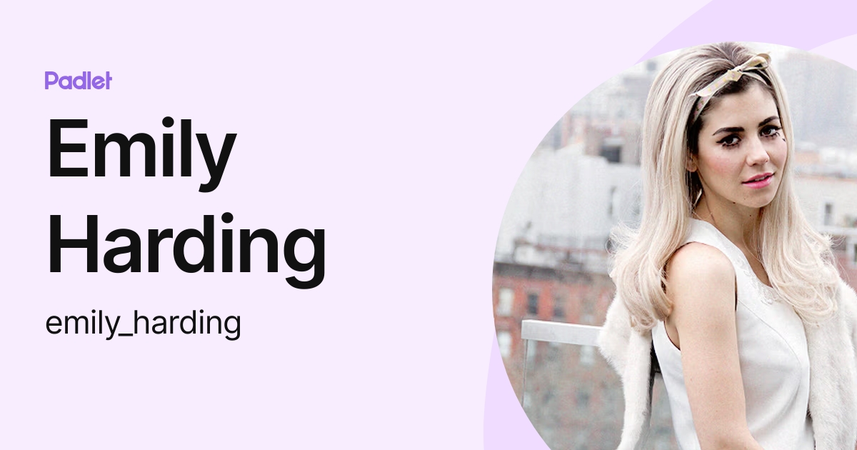 Emily Harding (emily_harding) profile | Padlet