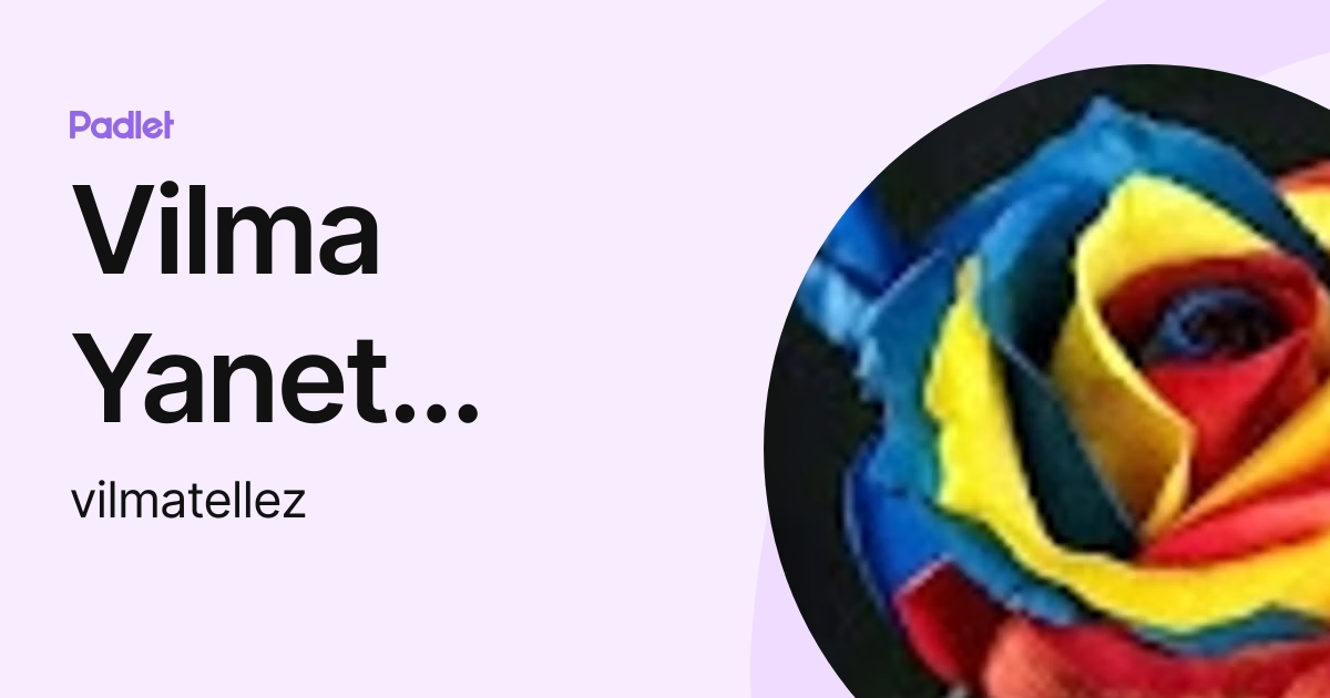 Vilma Yanet Tellez Alfonso (vilmatellez) perfil | Padlet