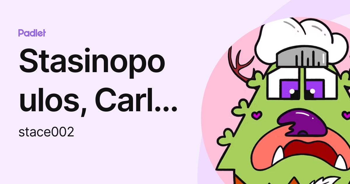 Stasinopoulos, Carli - stace002 (stace002) profile | Padlet