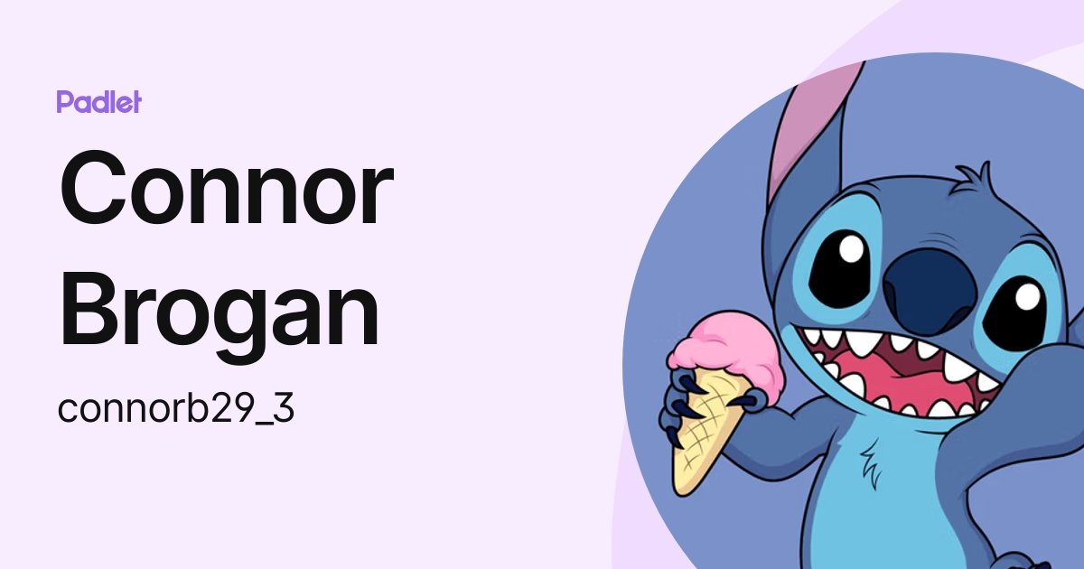 Connor Brogan (connorb292) profile | Padlet