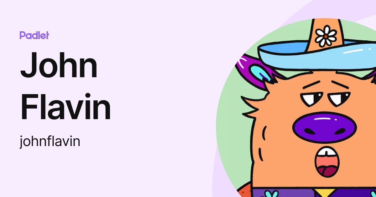 John Flavin (johnflavin) profile | Padlet