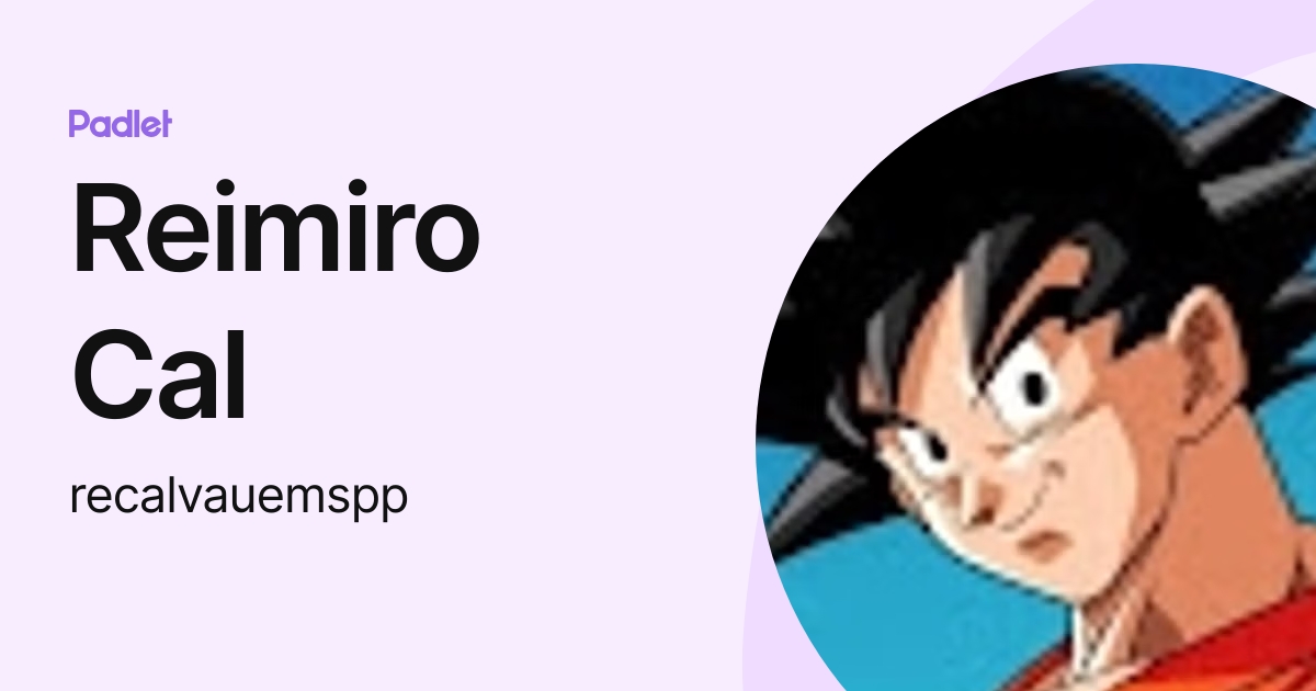 Reimiro Cal (recalvauemspp) profile | Padlet