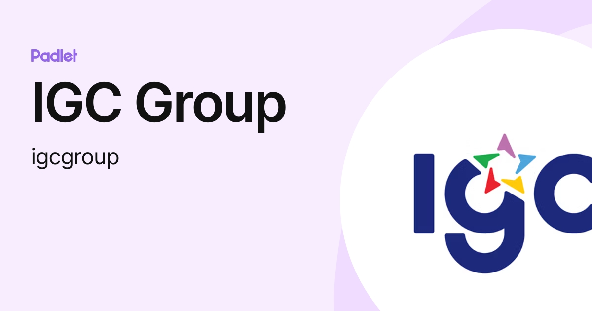 IGC Group (igcgroup) profile | Padlet