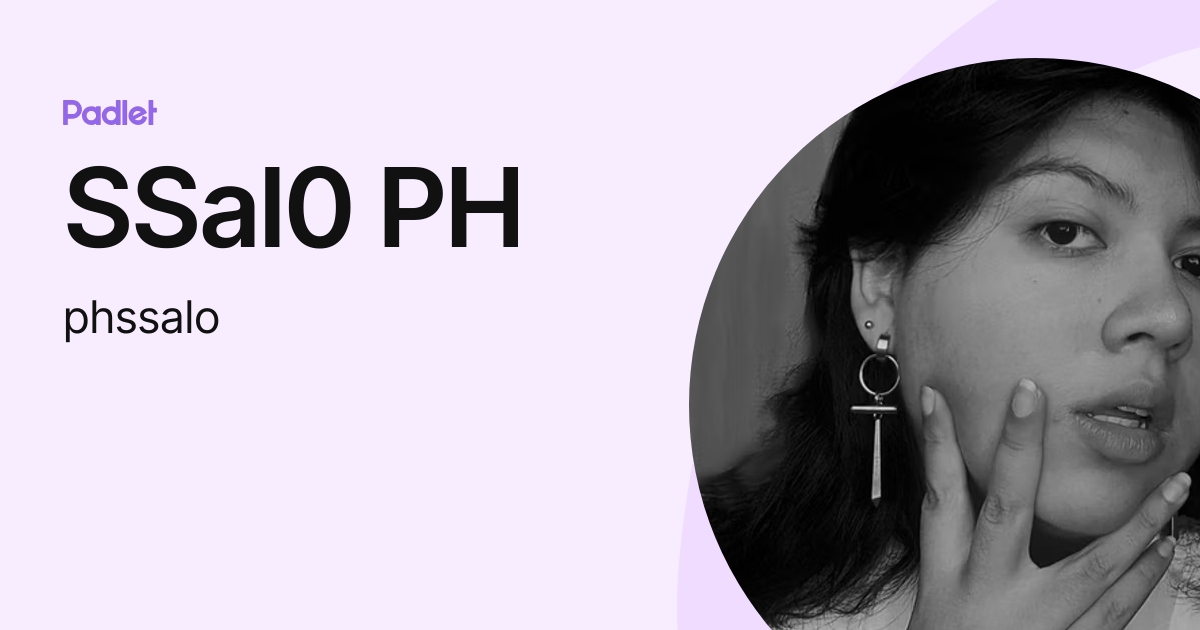 SSal0 PH (phssalo) profile | Padlet