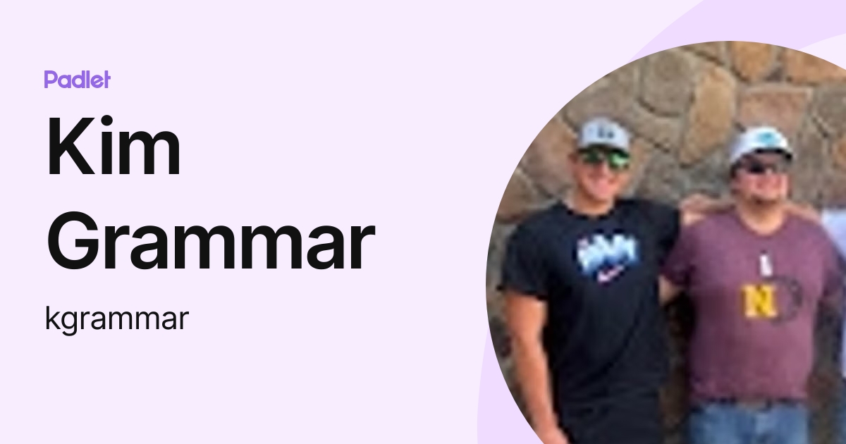 Kim Grammar (kgrammar) profile | Padlet