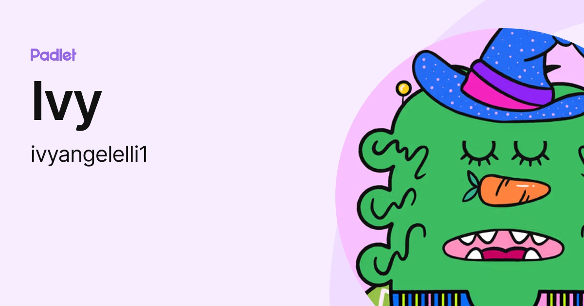 Ivy (ivyangelelli1) profile | Padlet