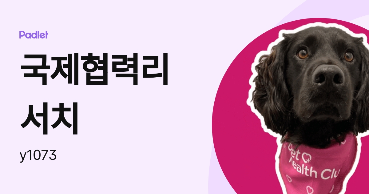 국제협력리서치 (y1073) profile | Padlet