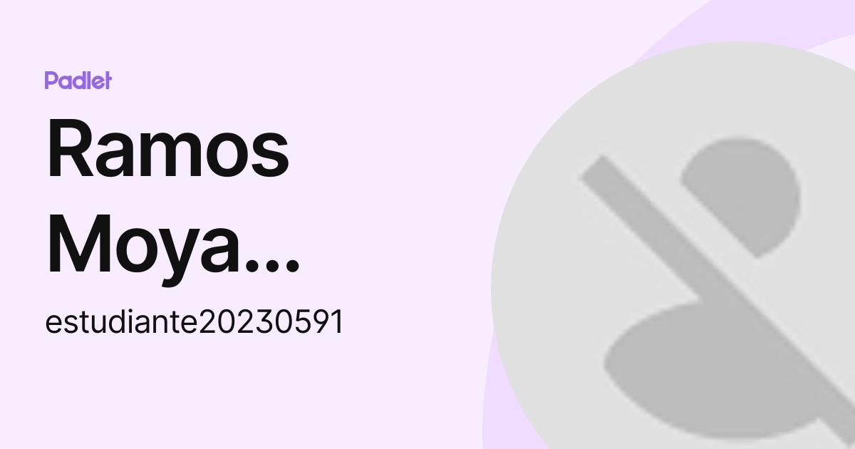 Ramos Moya Héctor Fernando (estudiante20230591) profile | Padlet