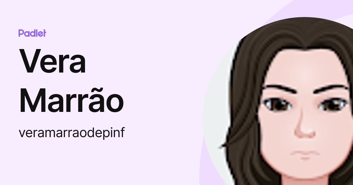 Vera Marrão (veramarraodepinf) profile | Padlet