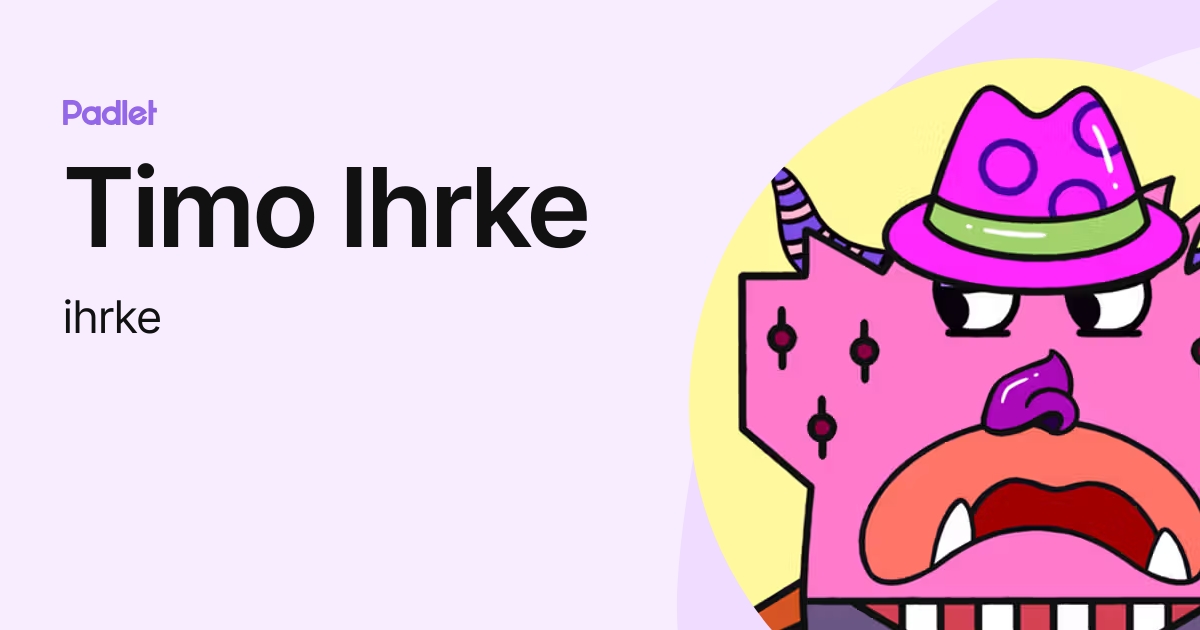 Timo Ihrke (ihrke) profile | Padlet
