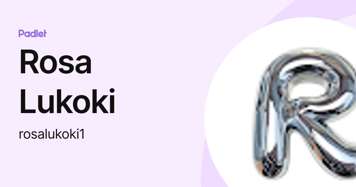 Rosa Lukoki (rosalukoki1) profile | Padlet