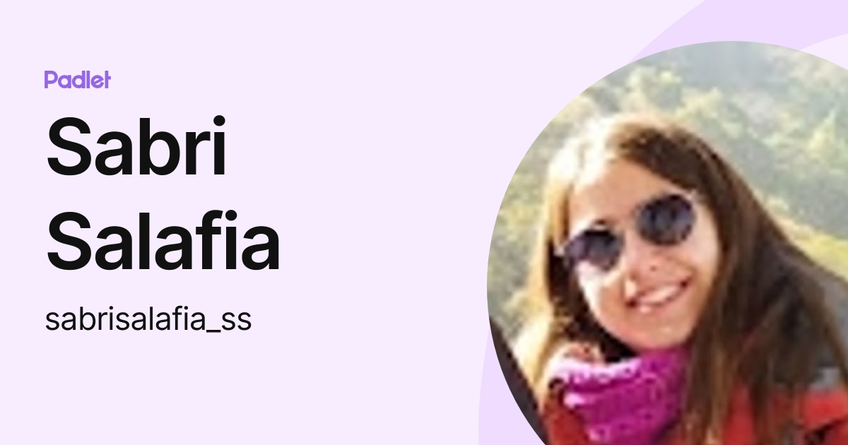Sabri Salafia (sabrisalafia_ss) profile | Padlet
