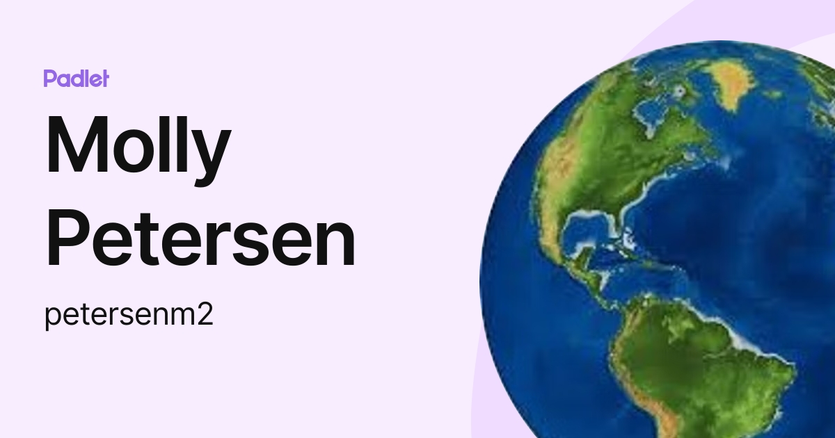 Molly Petersen (petersenm2) profile | Padlet
