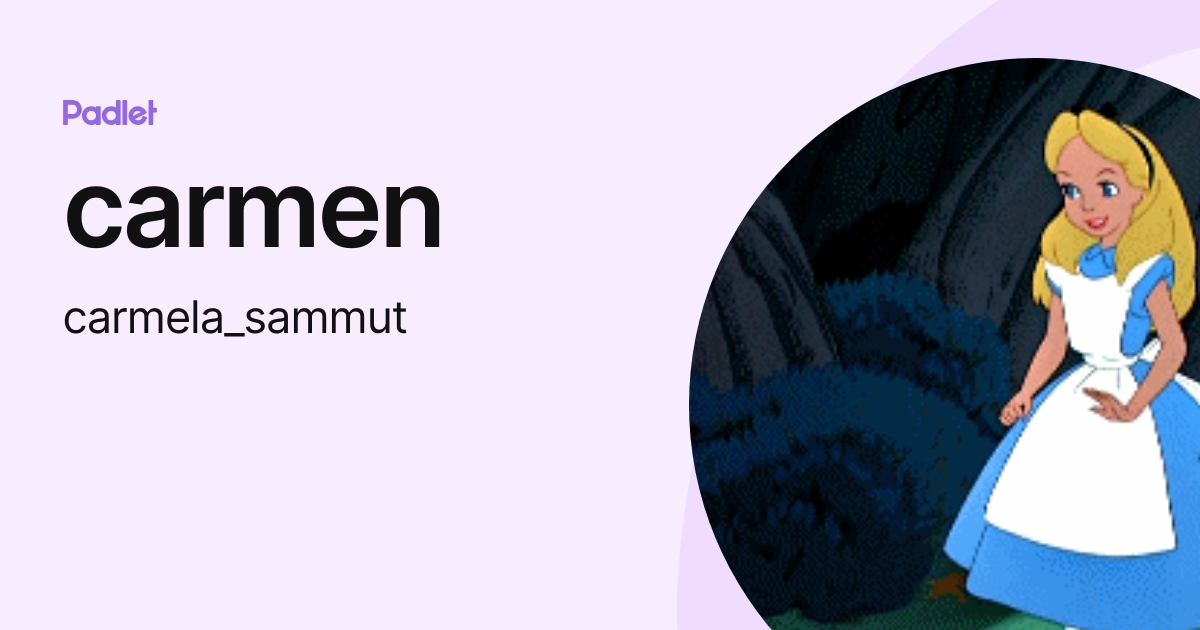 carmen (carmela_sammut) profile | Padlet