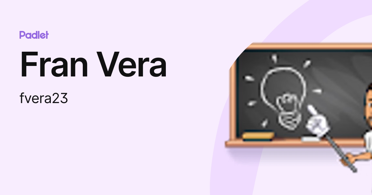 Fran Vera (fvera23) profile | Padlet