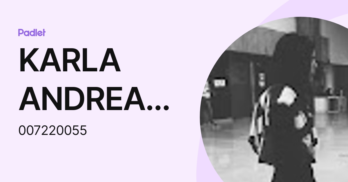KARLA ANDREA GRANADOS CAMACHO (007220055) profile | Padlet