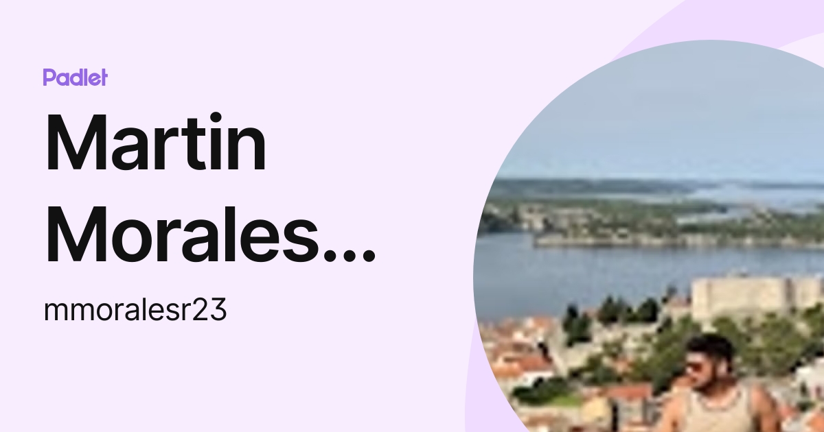 Martin Morales Rodriguez (mmoralesr23) profile | Padlet