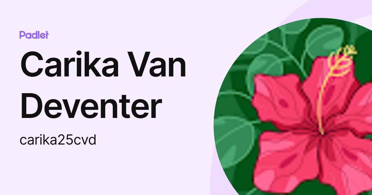 Carika Van Deventer (carika25cvd) profile | Padlet