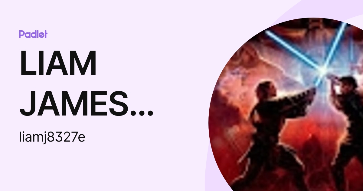 LIAM JAMES CHUI YOW TSUEN (liamj8327e) profile | Padlet