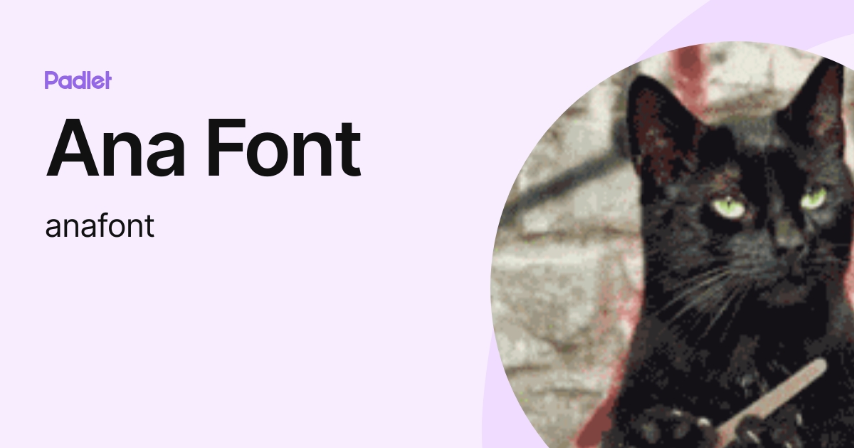 Ana Font (anafont) profile | Padlet