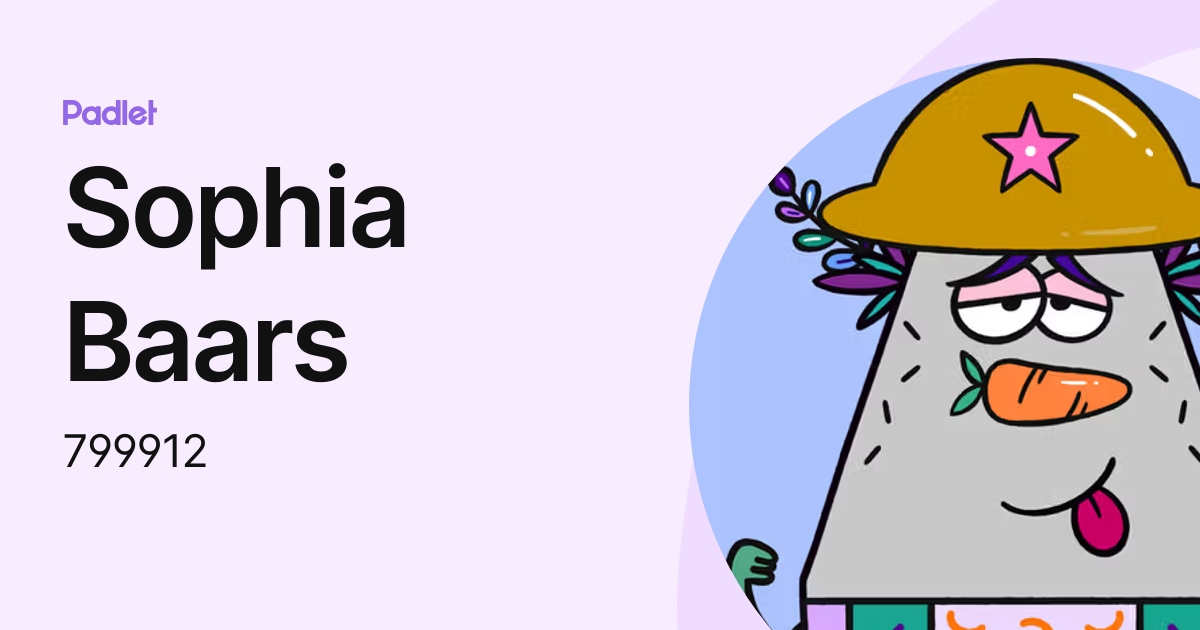 Sophia Baars (799912) profile | Padlet