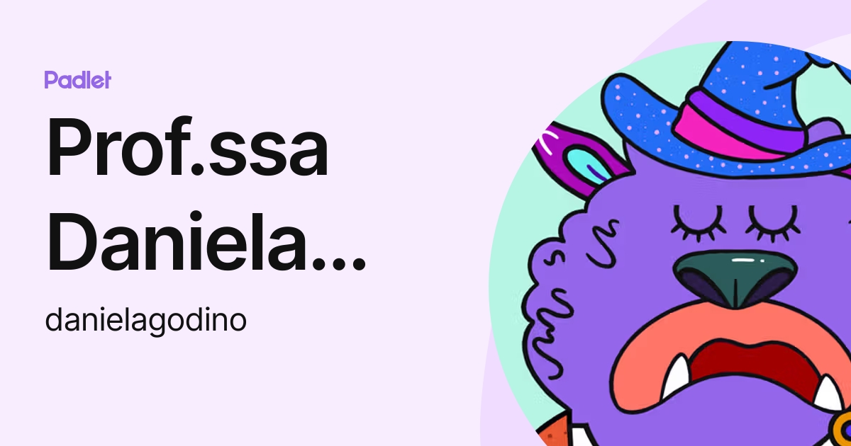 Prof.ssa Daniela Godino (danielagodino) profile | Padlet