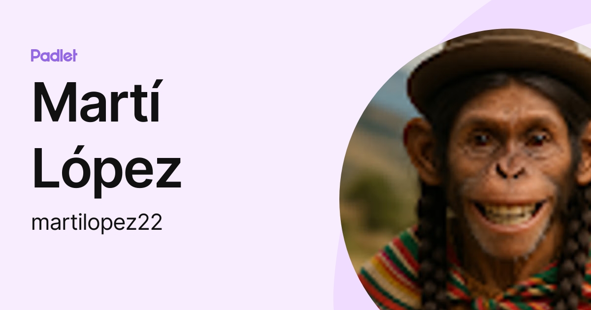 Martí López (martilopez22) profile | Padlet