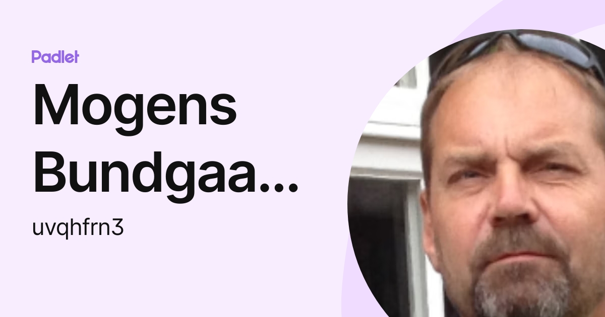 Mogens Bundgaard Nielsen (uvqhfrn3) profile | Padlet