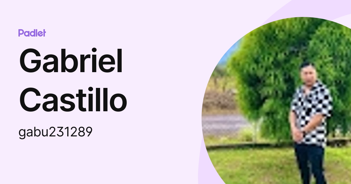 Gabriel Castillo (gabu231289) profile | Padlet