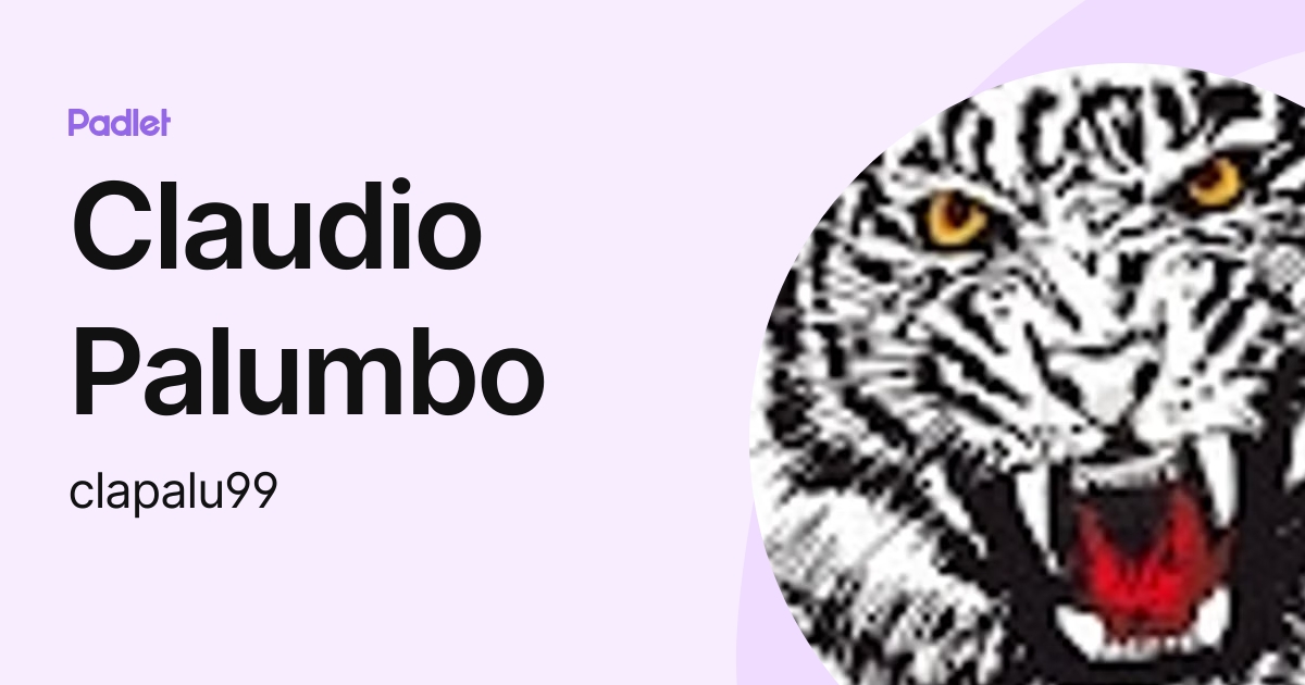 Claudio Palumbo (clapalu99) profile | Padlet