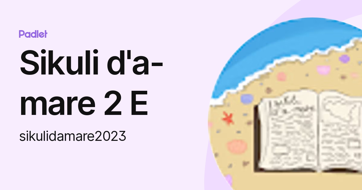 Sikuli d'a-mare 2 E (sikulidamare2023) profile | Padlet