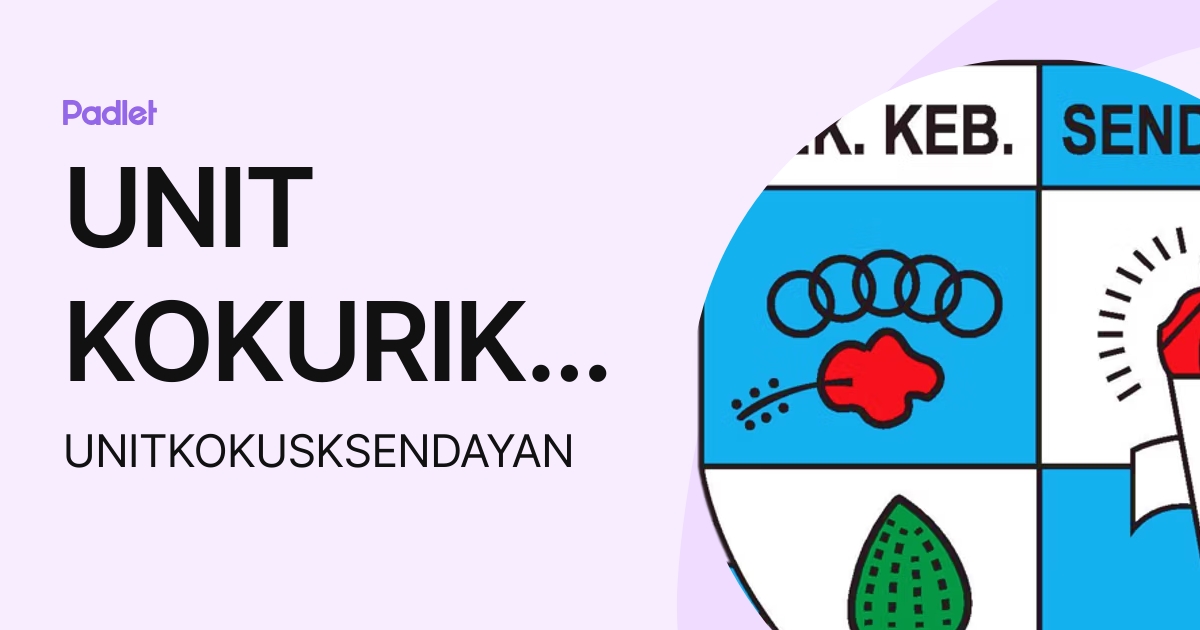 UNIT KOKURIKULUM SK SENDAYAN 2024/2025 (UNITKOKUSKSENDAYAN) profile ...