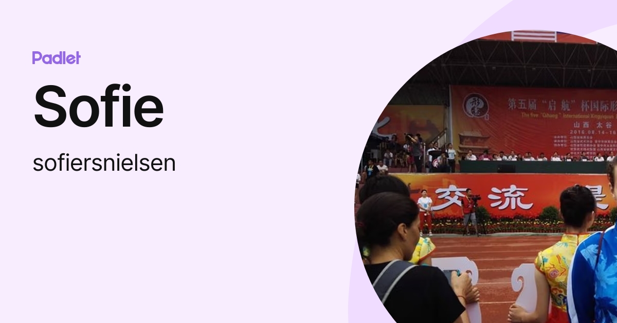 Sofie (sofiersnielsen) profile | Padlet