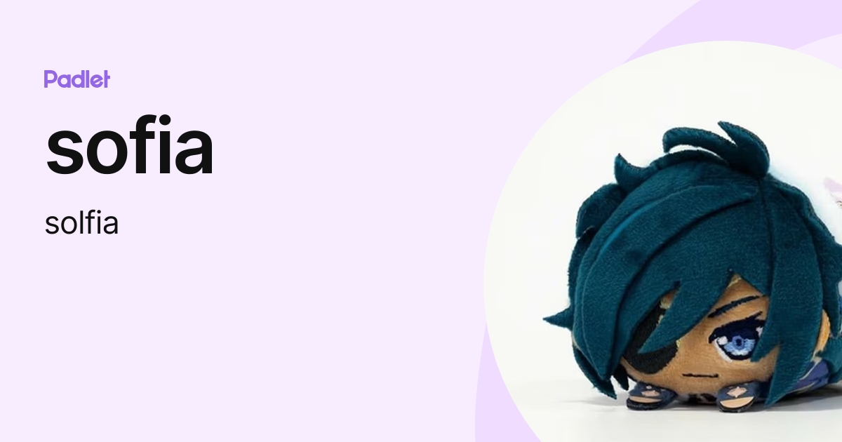 sofia (solfia) profile | Padlet