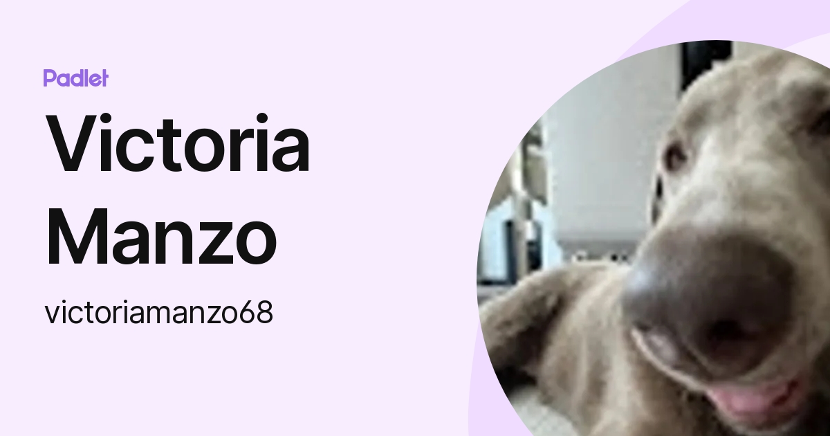 Victoria Manzo (victoriamanzo68) profile | Padlet