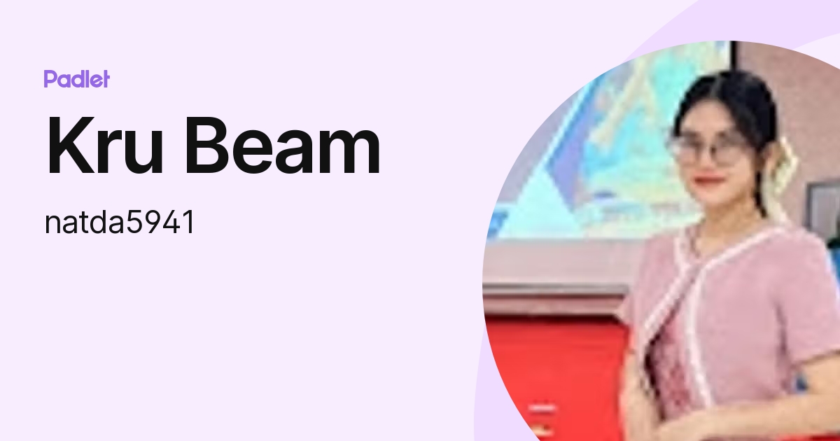 Kru Beam (natda5941) profile | Padlet