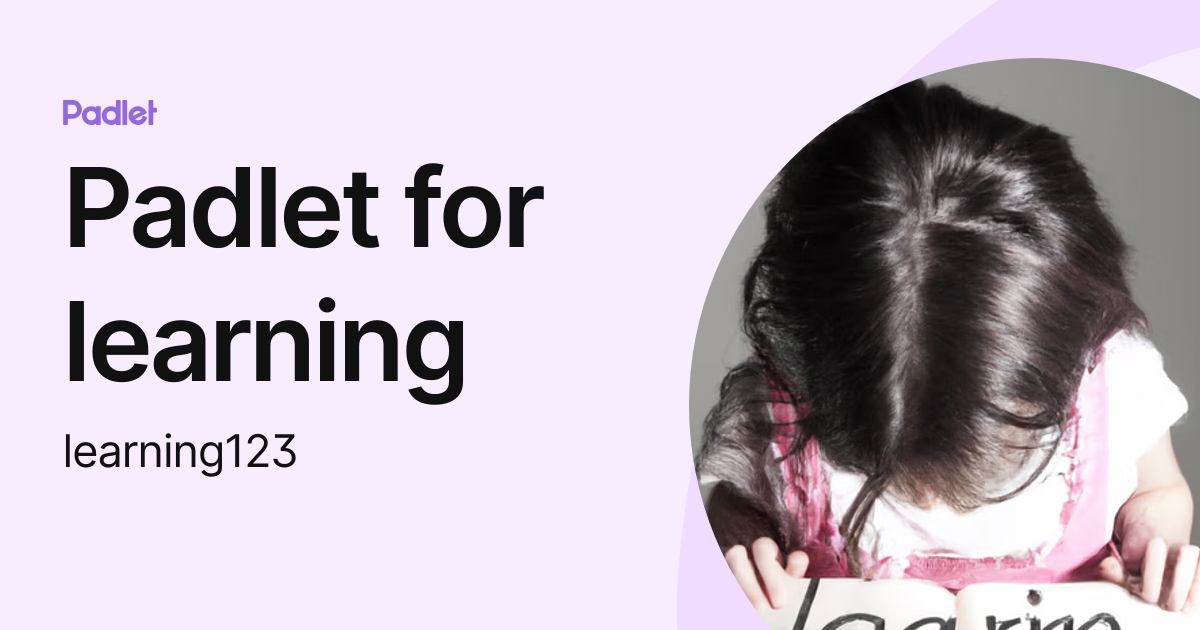 Padlet for learning (learning123) profile | Padlet