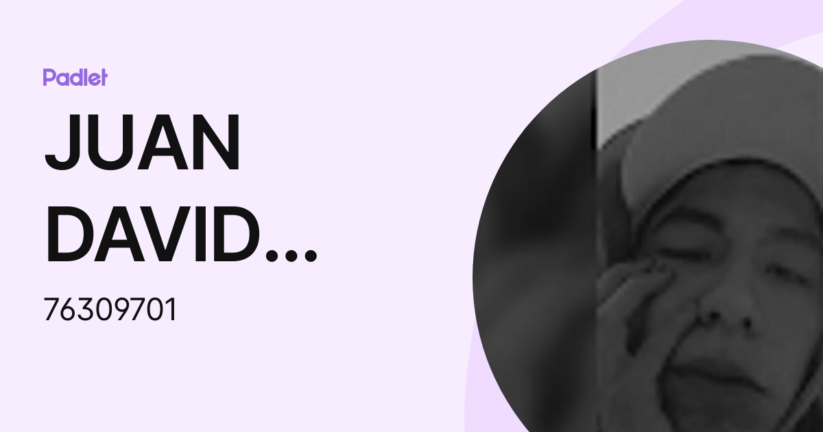 JUAN DAVID VASQUEZ ESPINAL (76309701) profile | Padlet