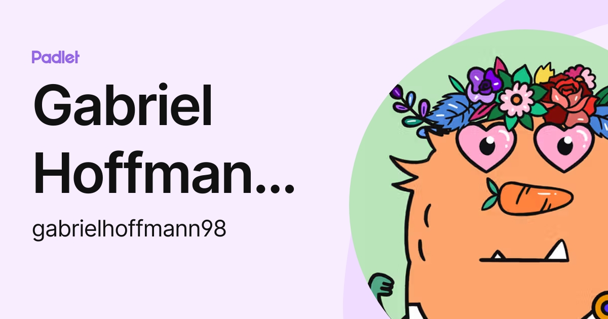 Gabriel Hoffmann Rodrigues Da Silva (gabrielhoffmann98) profile | Padlet