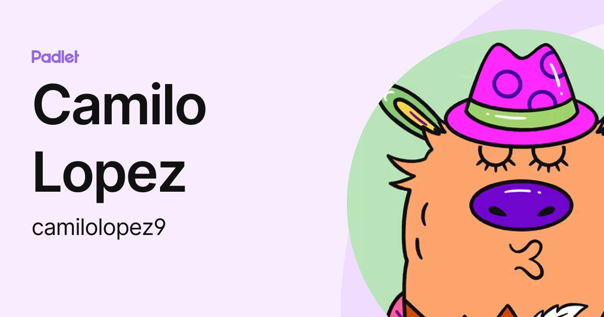 Camilo Lopez (camilolopez9) profile | Padlet