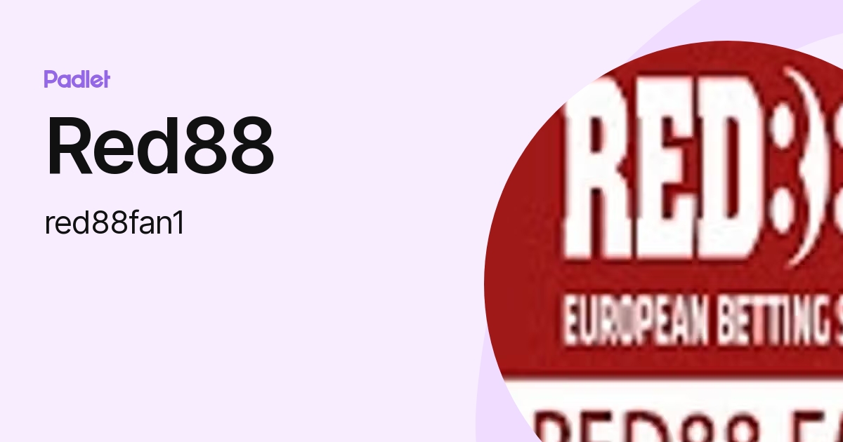 Red88 (red88fan1) profile | Padlet