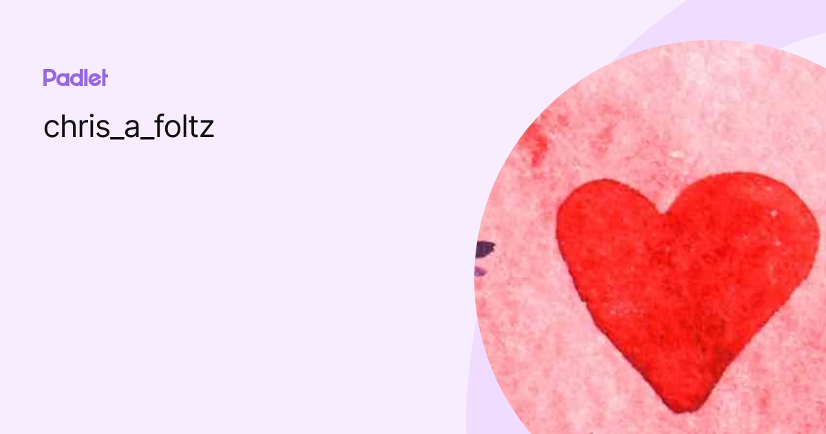 chris_a_foltz profile | Padlet
