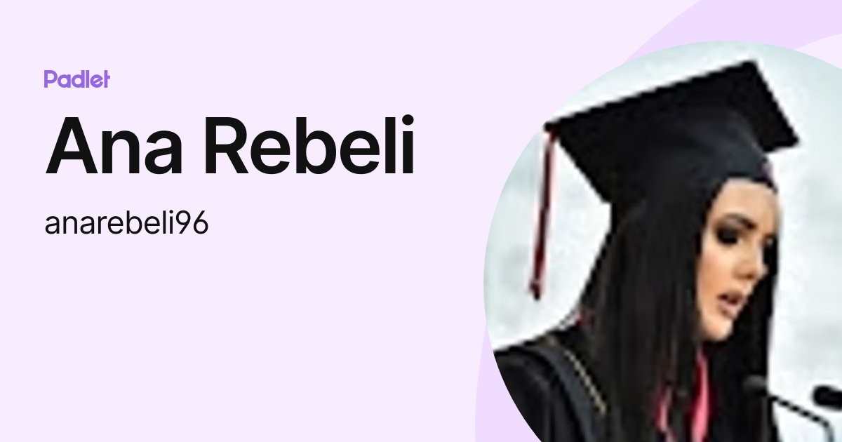 Ana Rebeli (anarebeli96) profile | Padlet