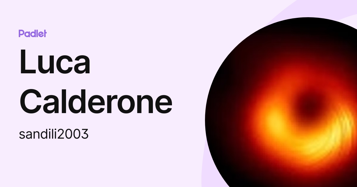 Luca Calderone (sandili2003) profile | Padlet