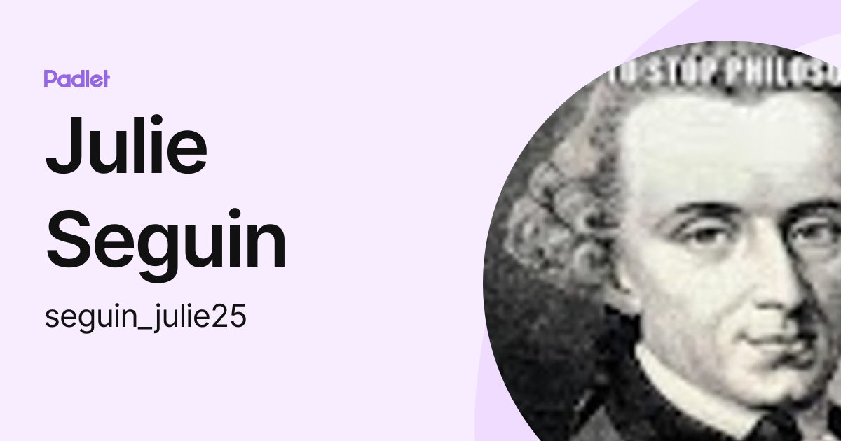 Julie Seguin (seguin_julie25) profile | Padlet