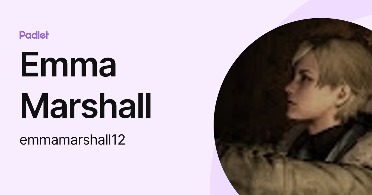 Emma Marshall (emmamarshall11) profile | Padlet