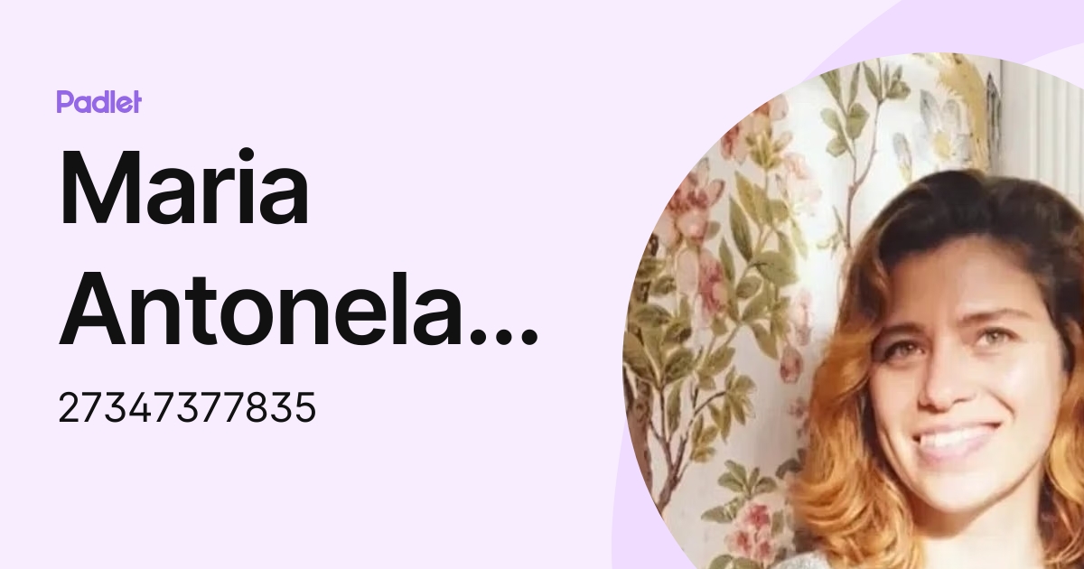 Maria Antonela Perez (27347377835) profile | Padlet