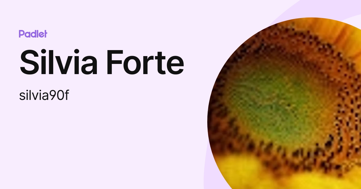 Silvia Forte (silvia90f) profile | Padlet